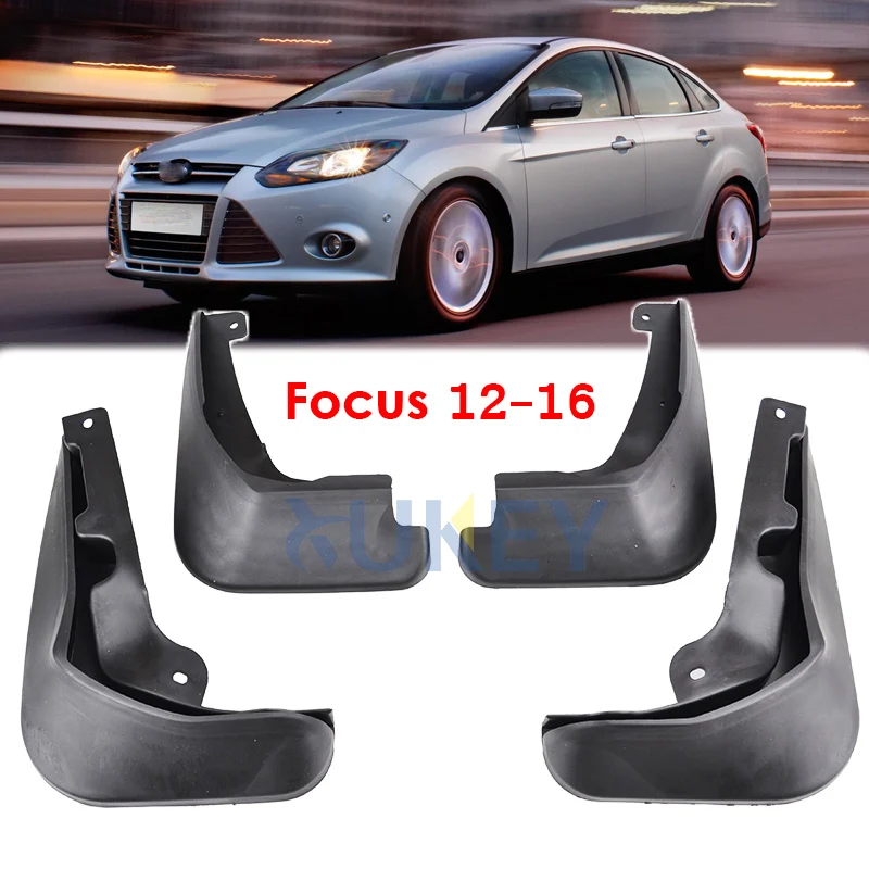 For Ford Focus 3 MK3 4Dr Sedan 2011 2016 Set Mud Flaps Front Rear ...