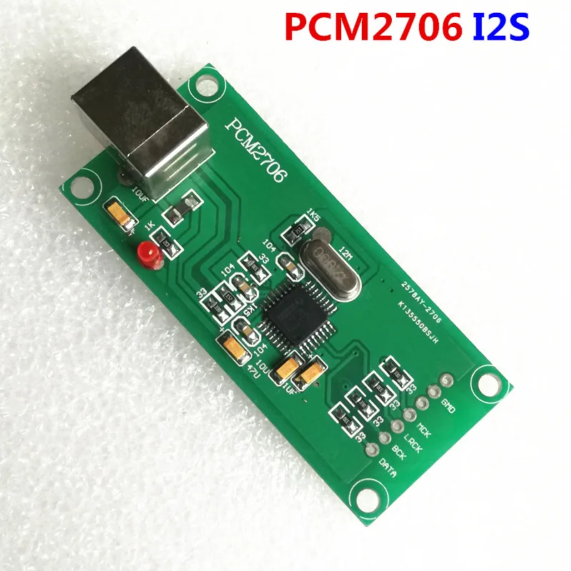 PCM2706 Digital audio USB interface Support I2S DAC decoder board-in ...