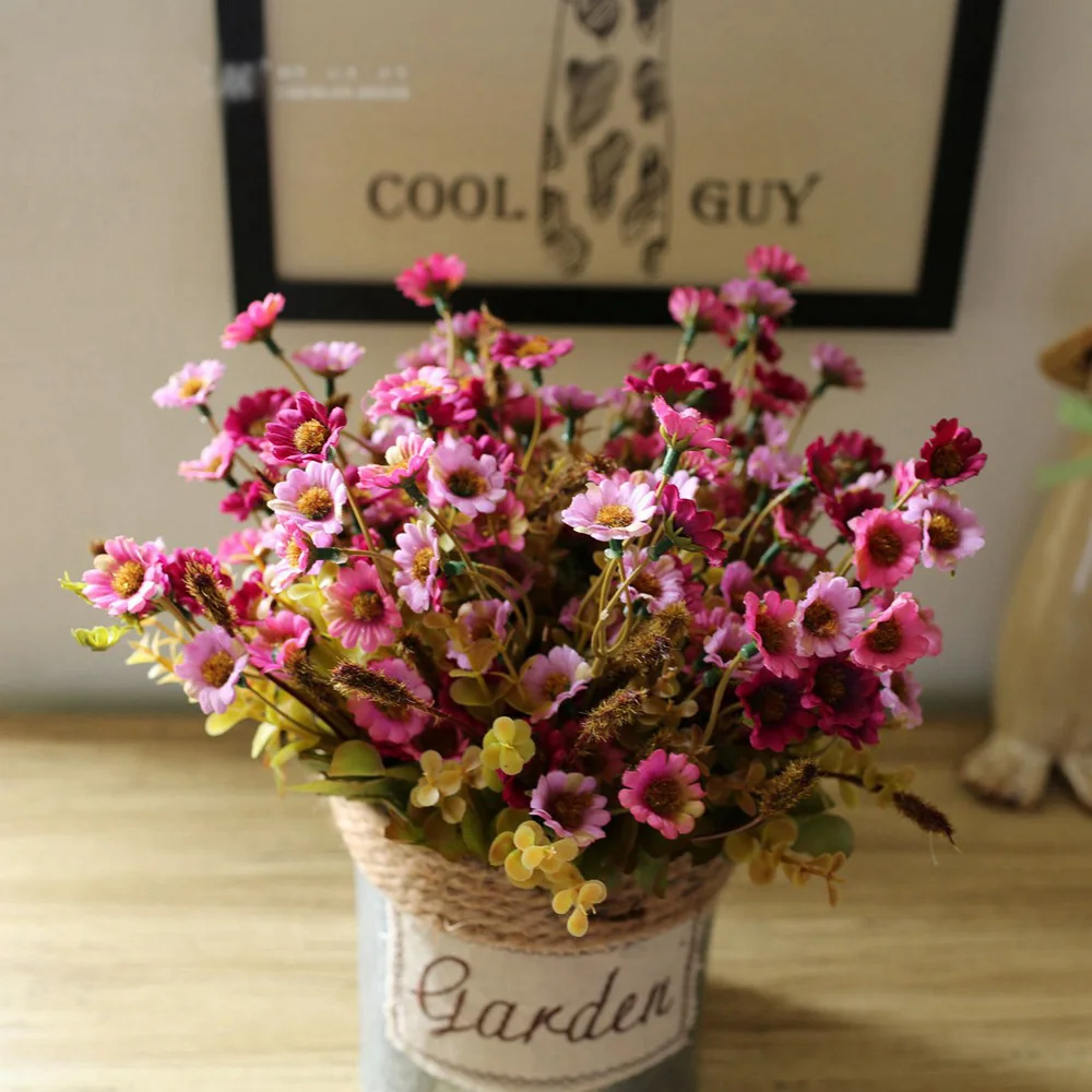 Aliexpress.com : Buy 6 Colours European Style Artificial Daisy 1PC Silk ...