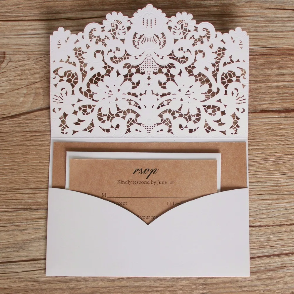 Kraft Pocket Invitations