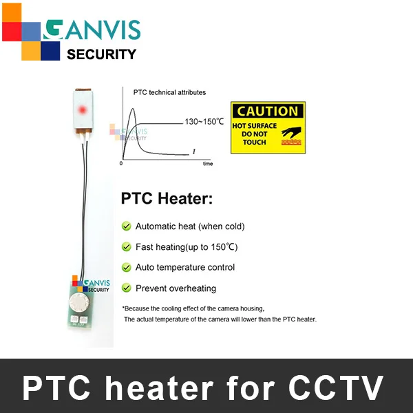 10pcs PTC heater module for IP camera, CCTV camera, security camera etc ...