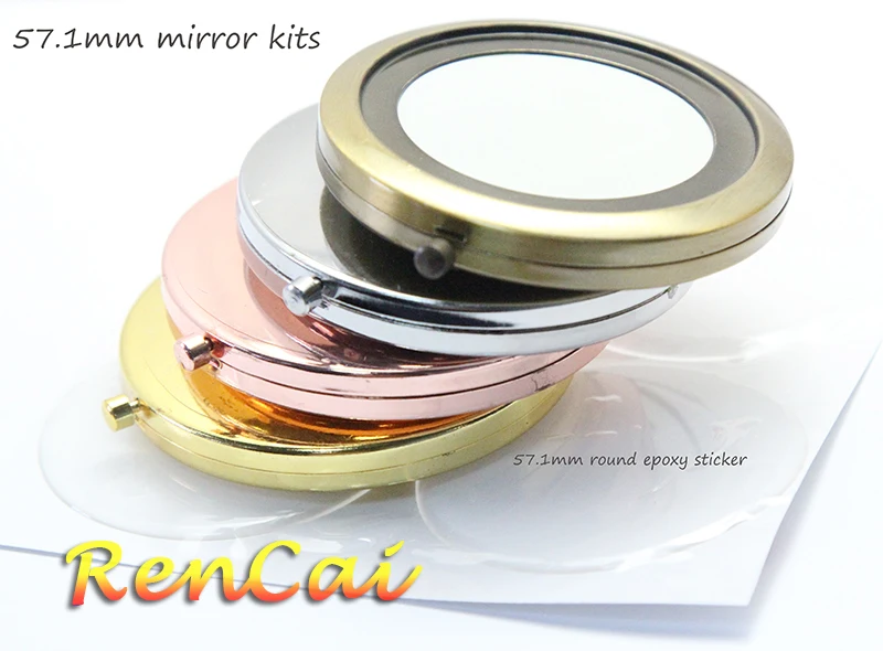 10kits-57-1mm-Metal-Blank-Mirror-Compact-Double-Side-Pocket-Mirror ...