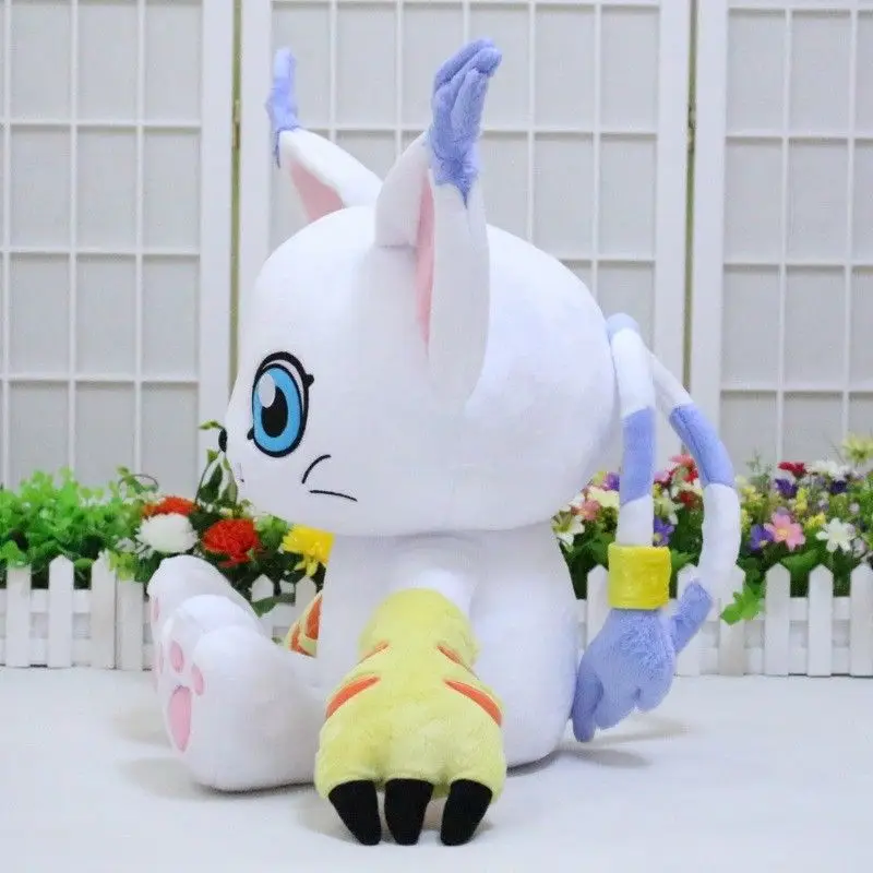 Tailmon Digimon Adventure Gatomon Plush Stuffed Doll Hugging Pillow ...
