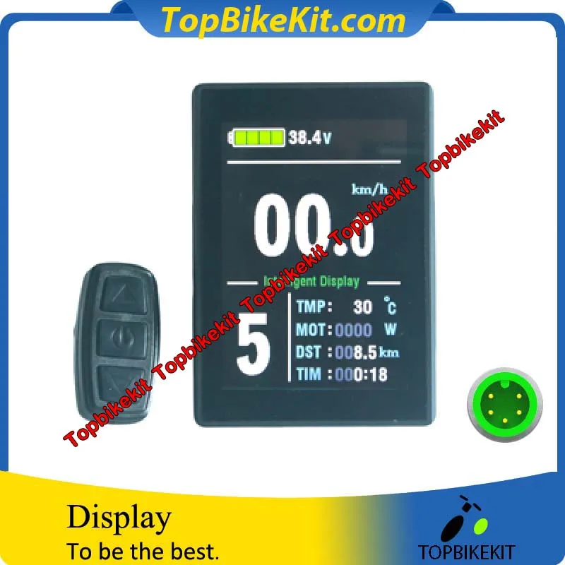Ebike KT LCD8S Meter Display with Julei 5pins Waterproof Connector For ...