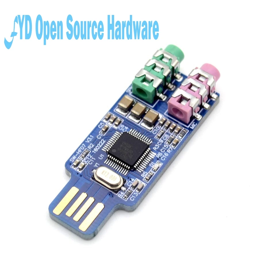 1pcs High Quality CM108 USB Drive Free Sound Card Laptop Computer ...