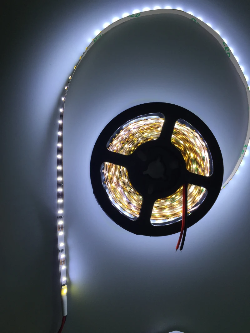 10M 3014 White PCB 5mm width High brightness 3014 LED Strip 12V 120 ...