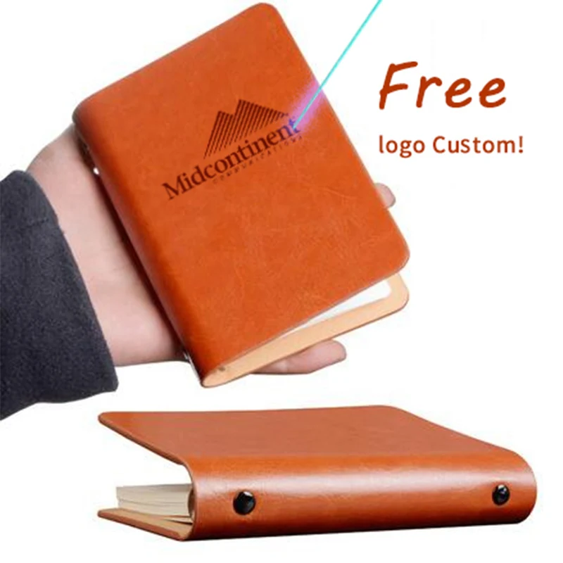 Logo Customize Mini A7 Notebook Cover Memo Pad Pocket Rings Planner ...