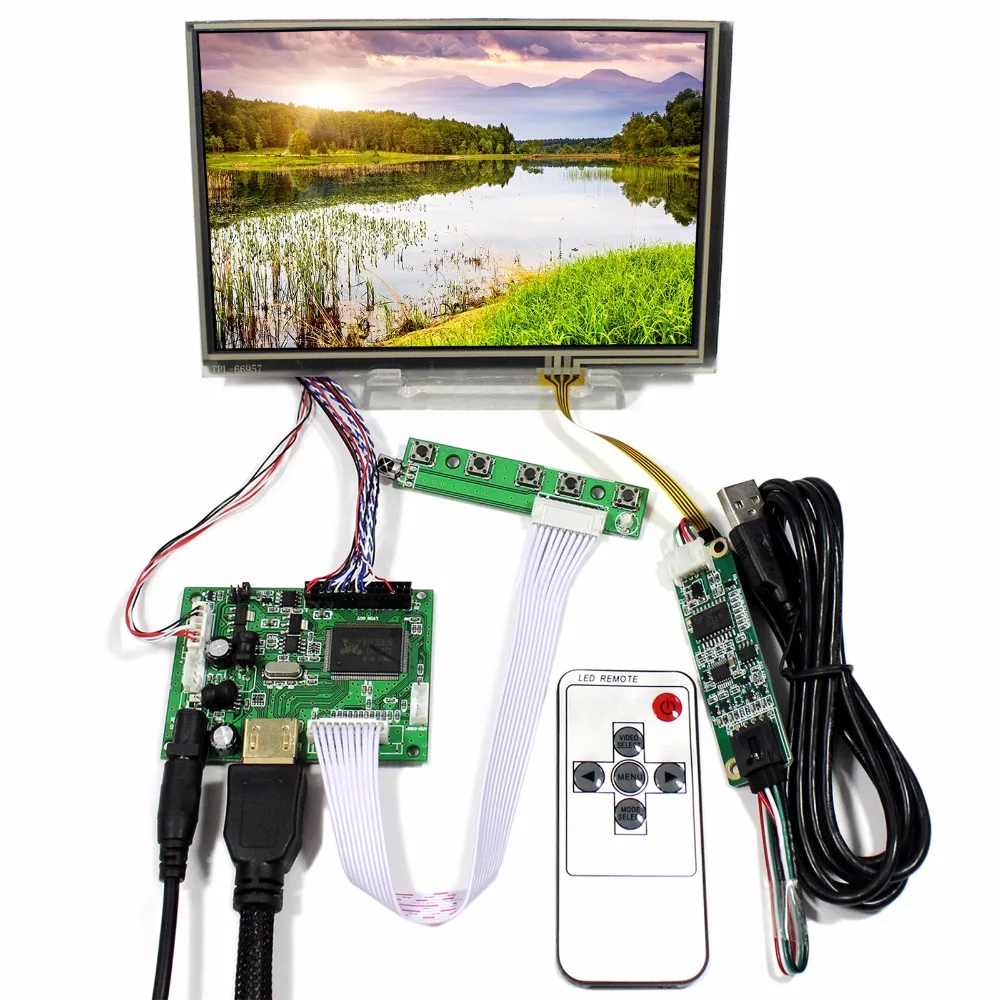 HDMI LCD Controller Board With 7inch 1280x800 N070ICG LD1 IPS LCD With ...