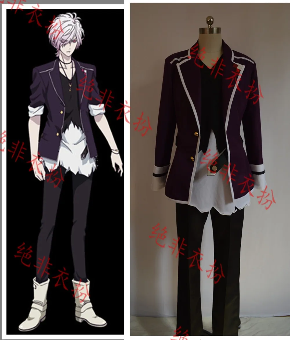 Anime!DIABOLIK LOVERS Sakamaki Subaru Gothic Uniform Cosplay Costume ...