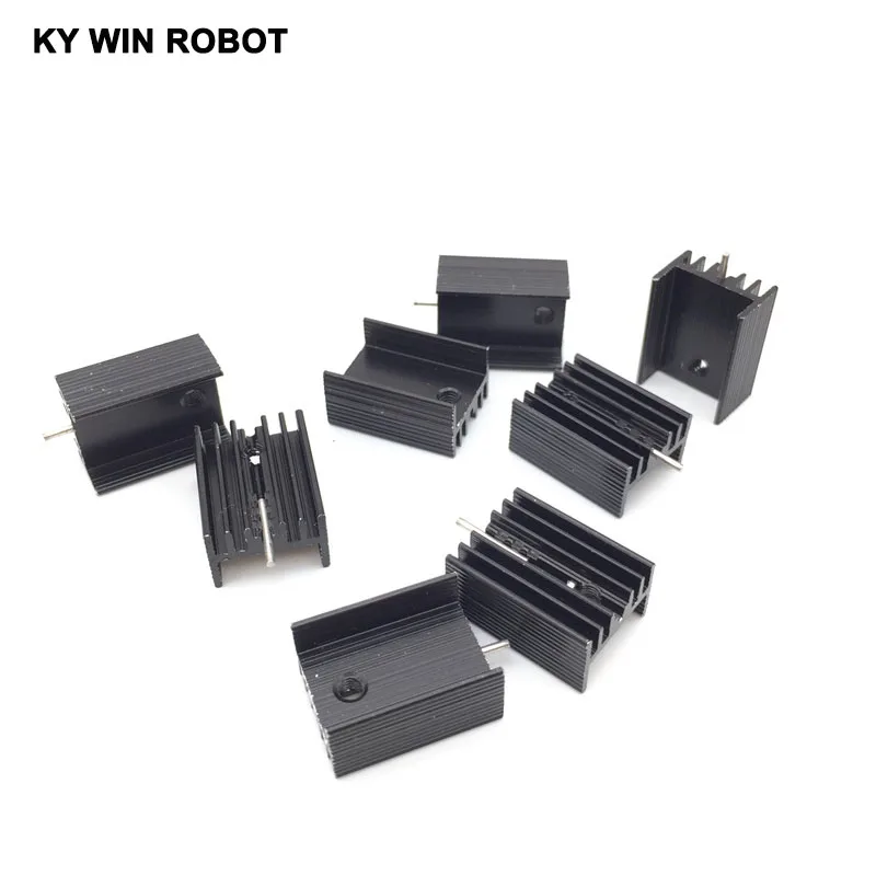 50pcs-Aluminium-TO-220-Heatsink-TO-220-Heat-Sink-Transistor-Radiator ...