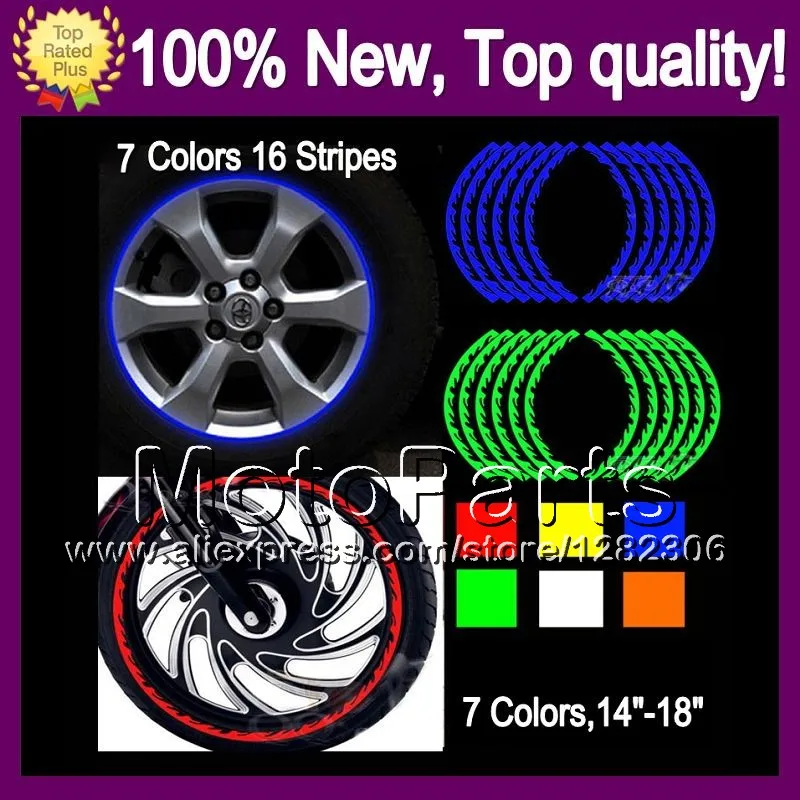 Wheel Rim Decals Stickers For KAWASAKI NINJA ZZR 1400 ZZR 1400 ZZR1400 ...