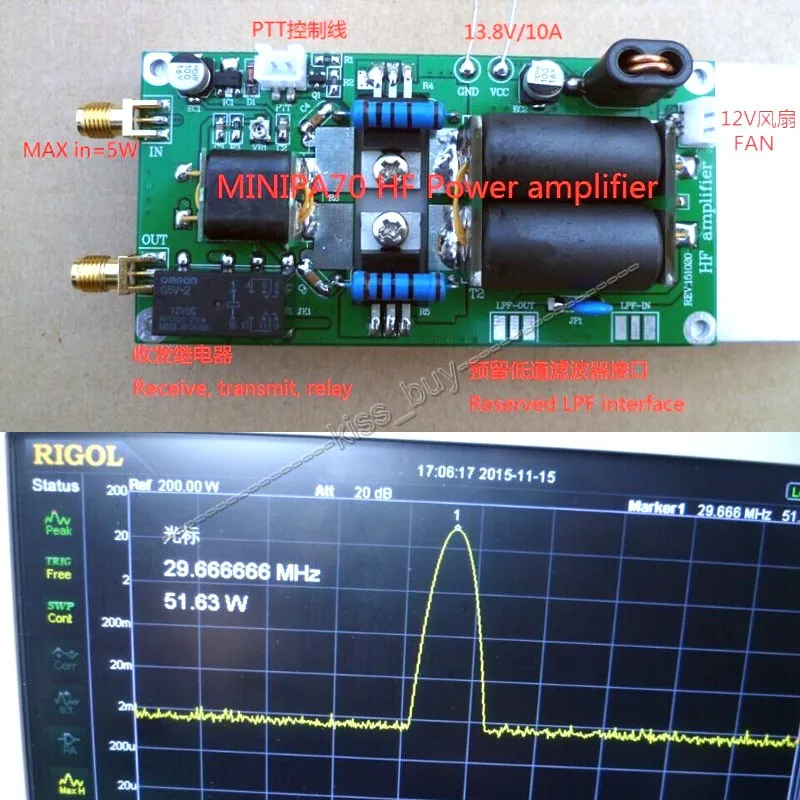 MINIPA 70 FT HF Amplificatore Di Potenza 70 w Ad Alta Frequenza ...