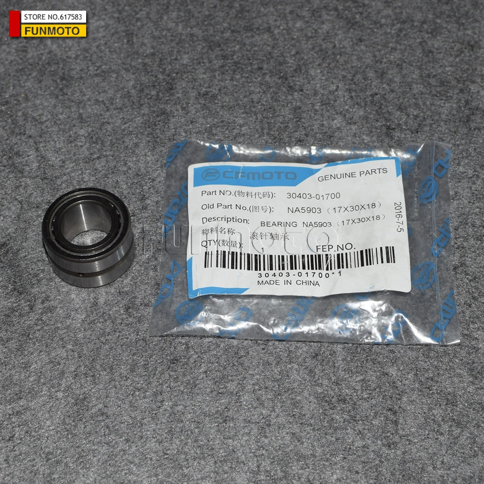 2PCS NEEDLE BEARING NA5903 17X30X18 OF CFX8/CFMOTO REAR GEARBOX PARTS ...
