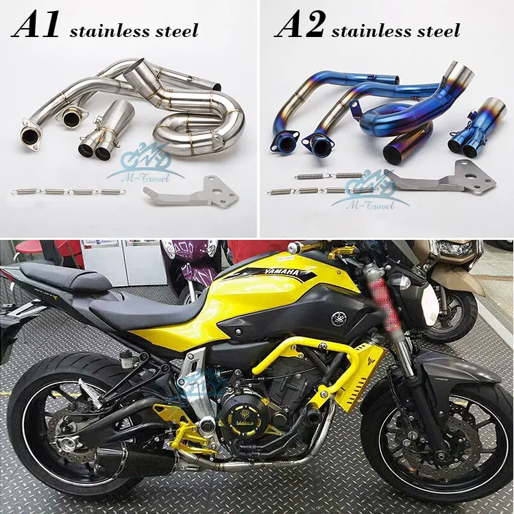 Motorcycle Exhaust Modified Scooter Front Pipe Slip On Full System For ...