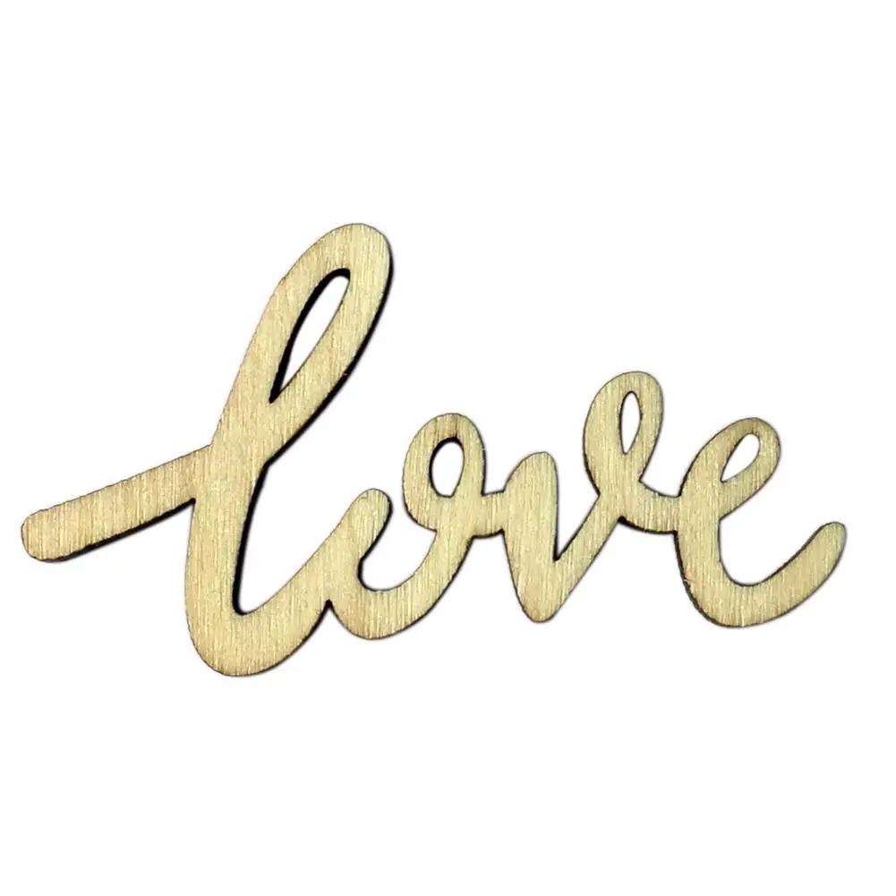 15Pcs Rustic Wooden Letter Love Table Confetti Wedding Party Scatter ...