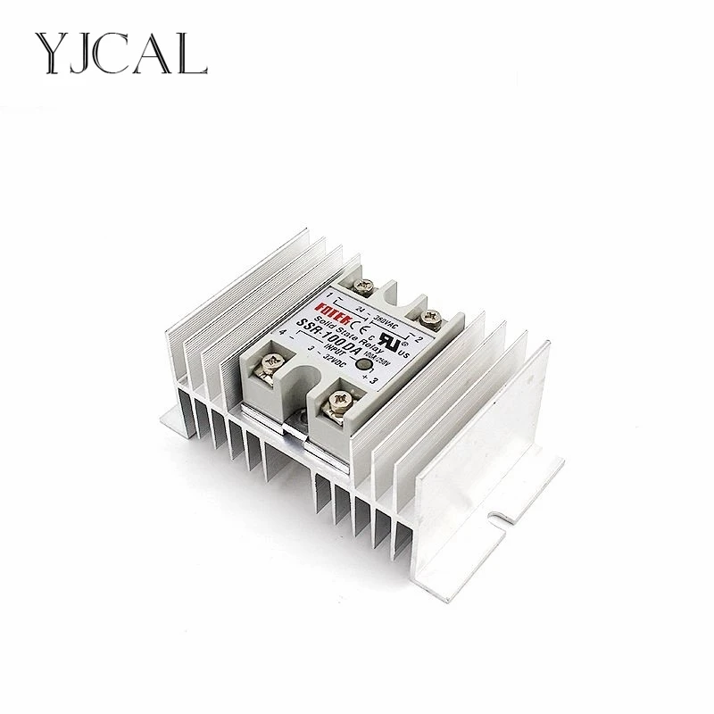 Single Phase Solid State Relay SSR Regulator Base Plate Aluminum M-type ...
