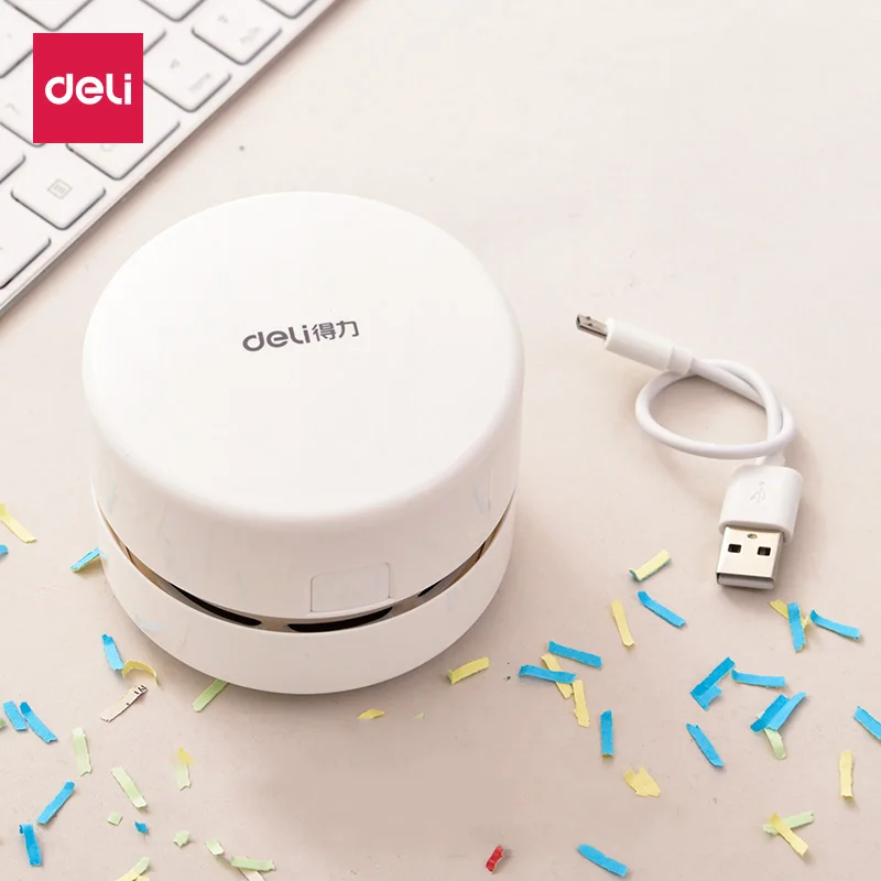 Deli 18880 Desk Set Portable Desktop Cleaner Mini Desk Vacuum Cleaner ...