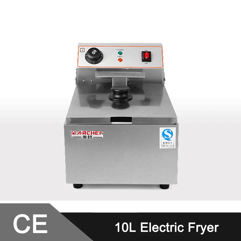 10L Single Tank Comemrcial Electric Deep Fryer Machine/Electric Fryer ...