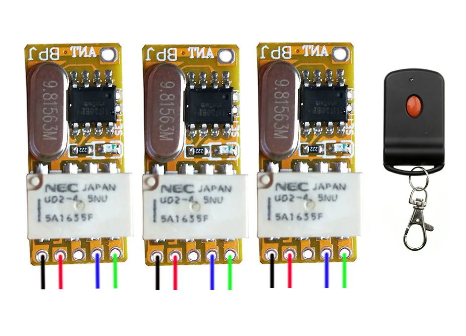 433.92Mhz Wireless Micro Remote Control Switch Mini Receiver 3.5v 3.7v ...