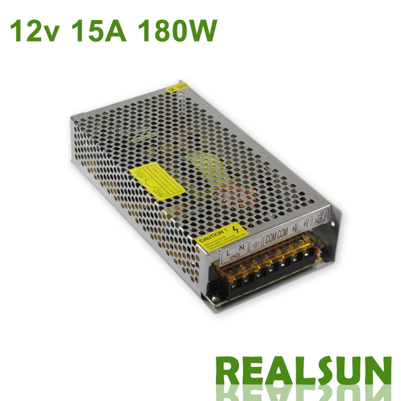 Fuente de alimentación conmutada, controlador de conmutación para pantalla de luz LED, 12V, 15A ...