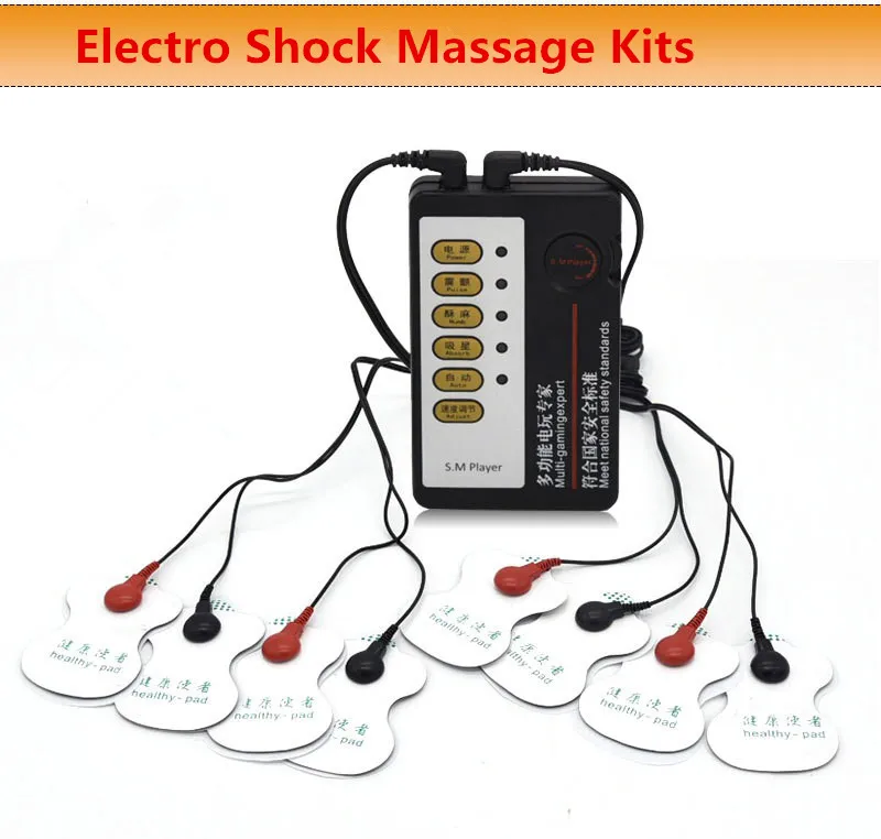 Electro Shock Kit ไฟฟ้า Shock Massager Therapy แผ่นแปะนวดสำหรับเครื่อง ...