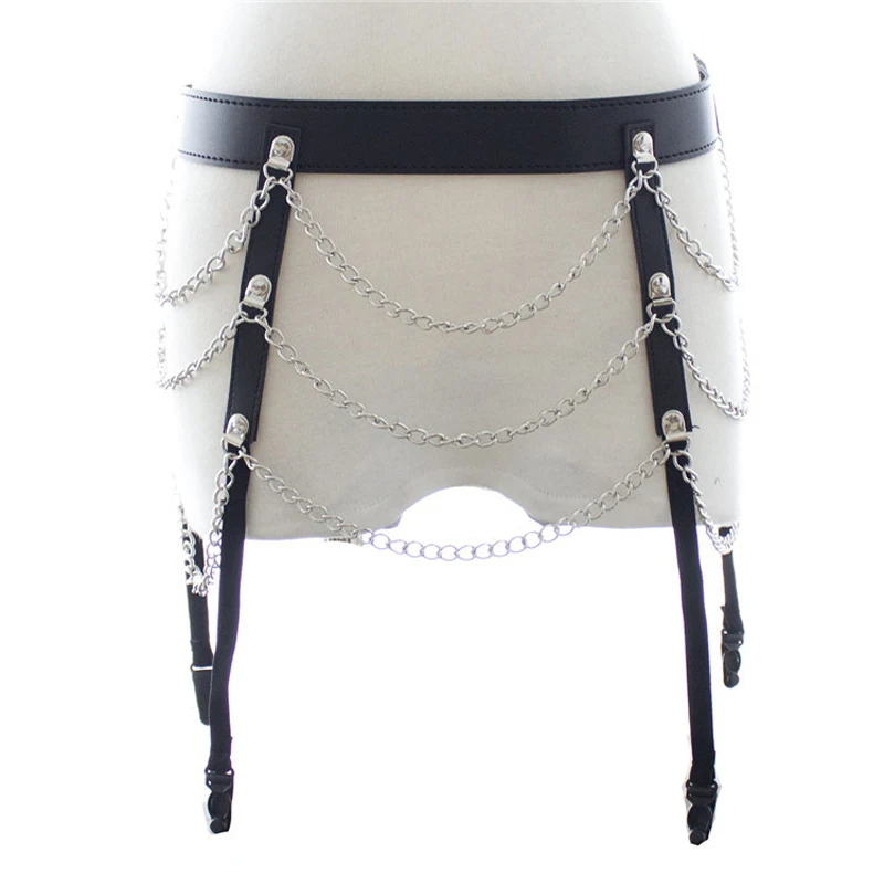 Buy Women Open Crotch Metal Chain Tassel Panties