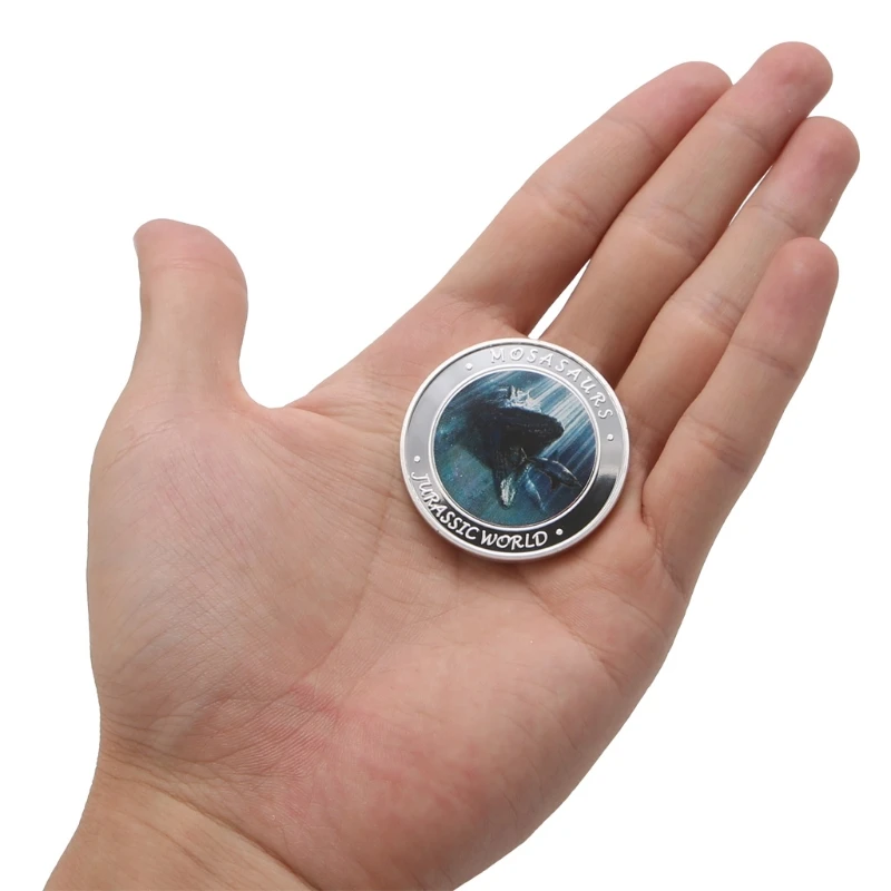 Jurassic World Park Silver Plated Commemorative Challenge Coin Token ...