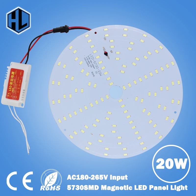 free shipping 20W 180 265V round Magnetic LED Ceiling Light LED ...