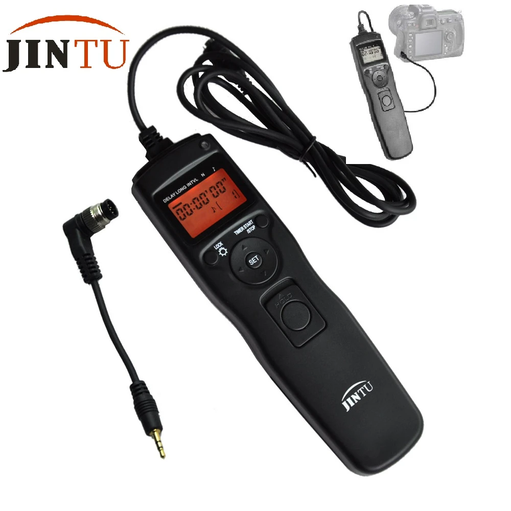 Jintu Lcd Time Intervalometer Timer Remote Control N1 Shutter Release For Nikon D800e D800 D700 ...