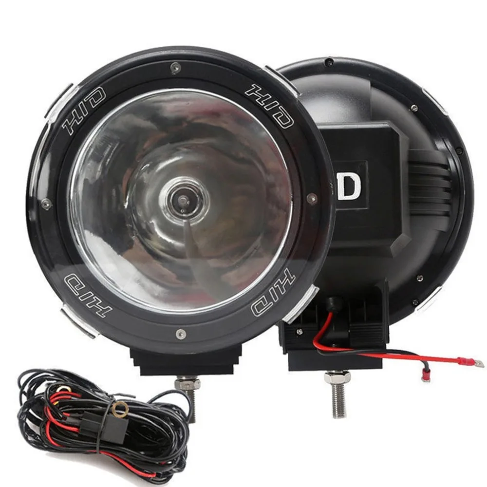 Universal New 1 Pair 7" inch 12V 100W HID Driving Lights XENON ...