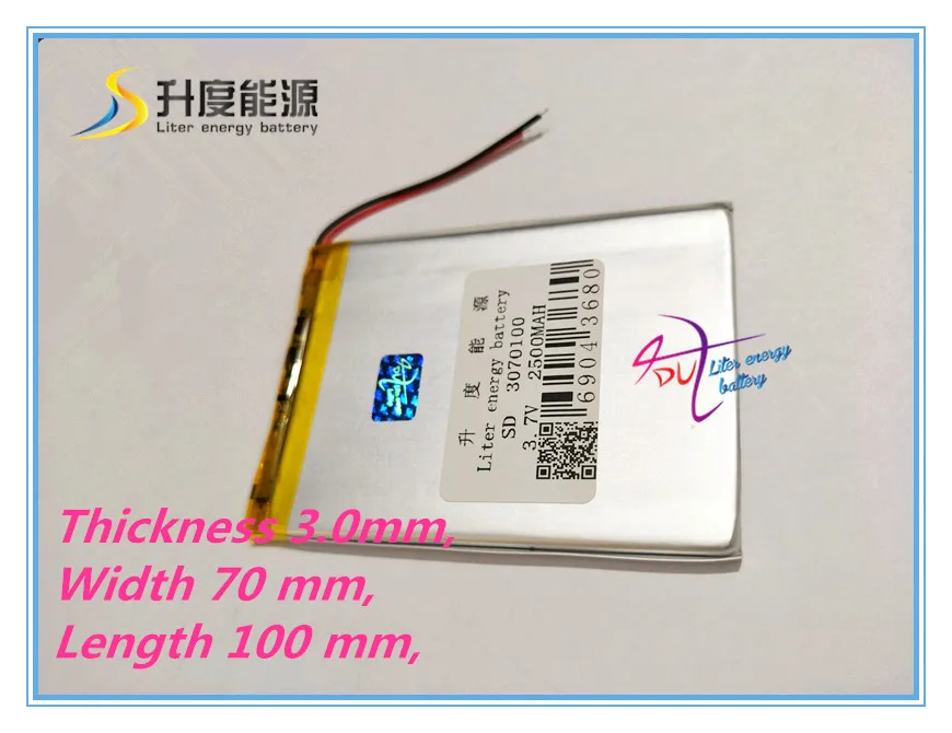 Liter energy battery 3.7V lithium Tablet polymer battery 3070100 ...