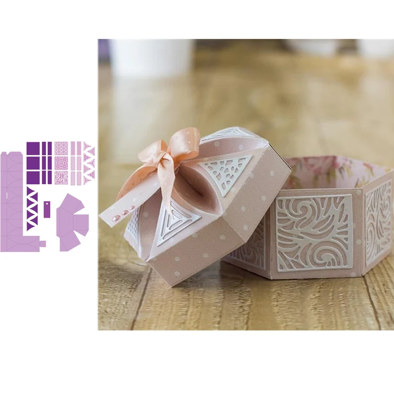 Box-Making-Dies-Hexagon-Petal-Box-Metal-Cutting-Dies-for-Scrapbooking ...
