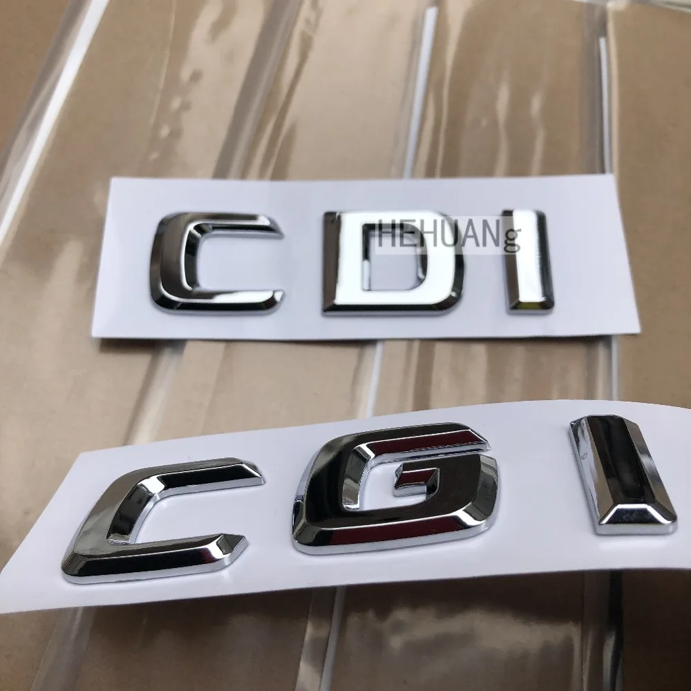 CDI CGI Car Rear Trunk Emblem Lettering Badge Sticker CDI CGI for W210 ...