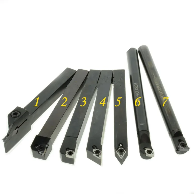 7PCS 10MM combination DYI lathe Carbide CNC indexable lathe tool ...