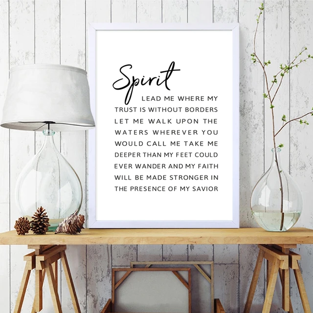 Spirit Lead Me Where My Trust Is Without Borders Canvas