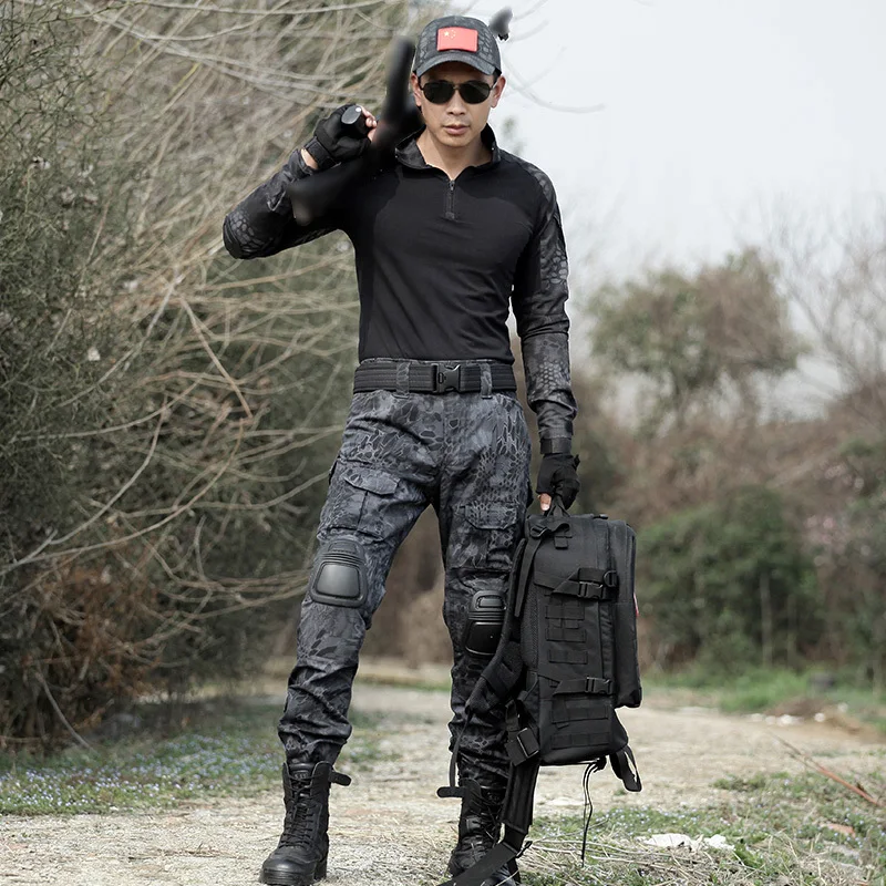 Military Uniform Army CamouflageTactical Clothing Men Female Uniforme ...