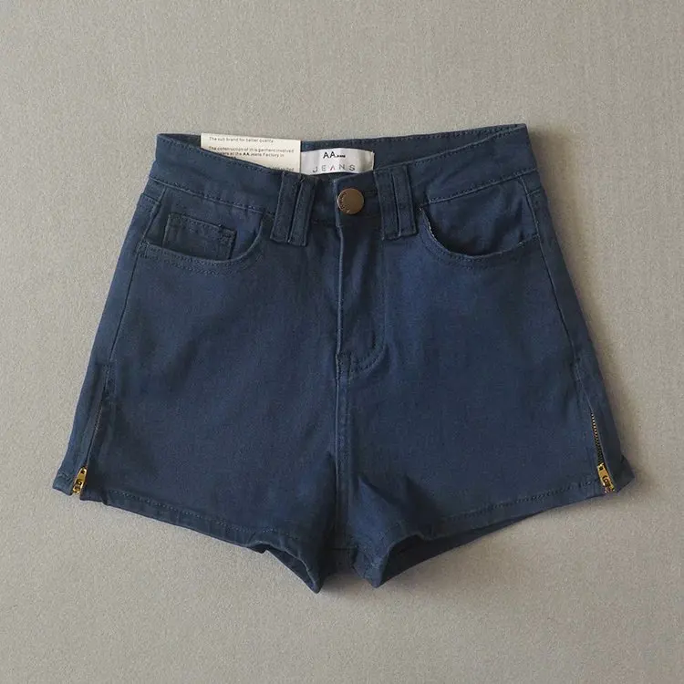 Wzychds Vintage Ripped Hole Fringe Denim Thong Shorts Women Sexy Pocket