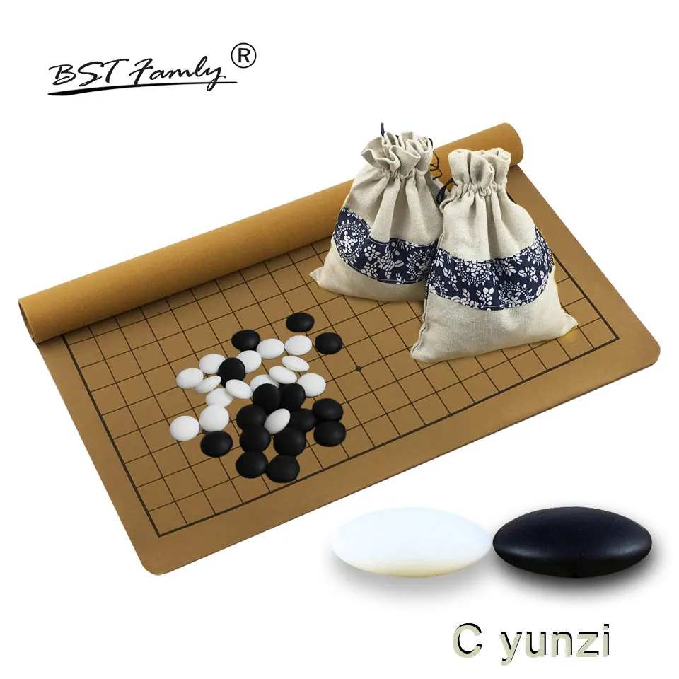 BSTFAMLY New Yunzi C Go Chess Set 361 Pieces For 19 Road PU board ...