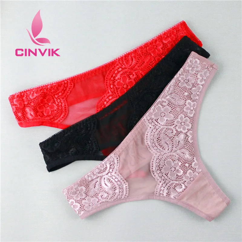 3pcs Lot Exquisite Embroidery Floral Women Underwear Sexy String
