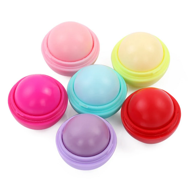 Aliexpress.com : Buy Round lip balm moisturizer lips baby peach lips balm cute 6 fruit flavors ...
