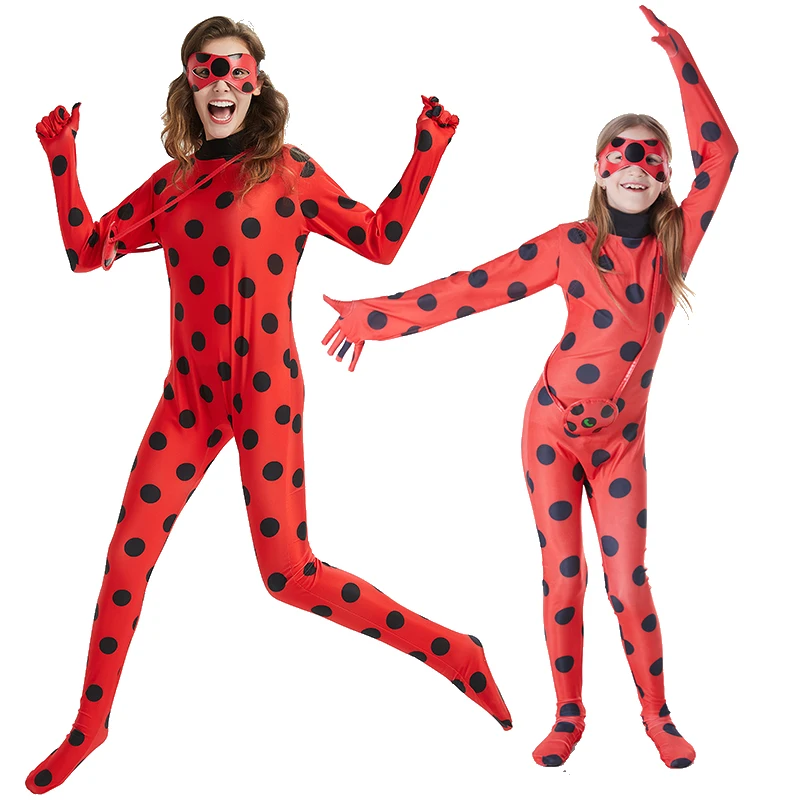 Miraculous Ladybug Costume for Adult Kids Girls Ladybug Miraculous ...