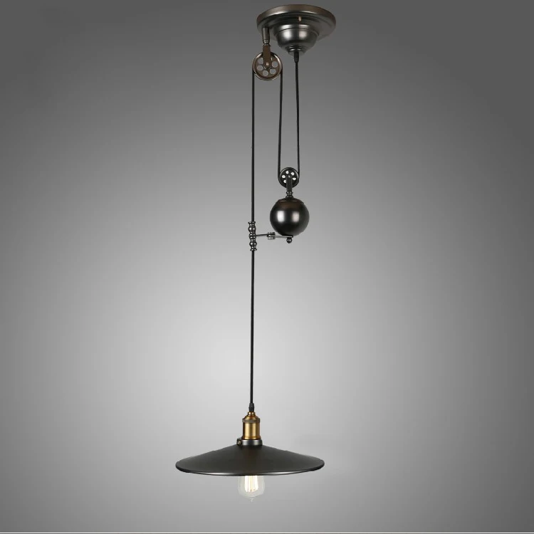 Pulley Pendant Lamp Light Retro Loft Vintage Industrial Pulley Pendant ... Pulley Pendant Lamp Light Retro Loft Vintage Industrial Pulley Pendant ...