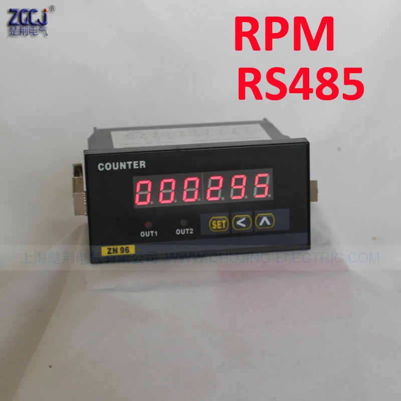 Digital Rpm Indicator With Rs485 Communication Function 0-999999 Smart Digital Tachometer Rotate ...