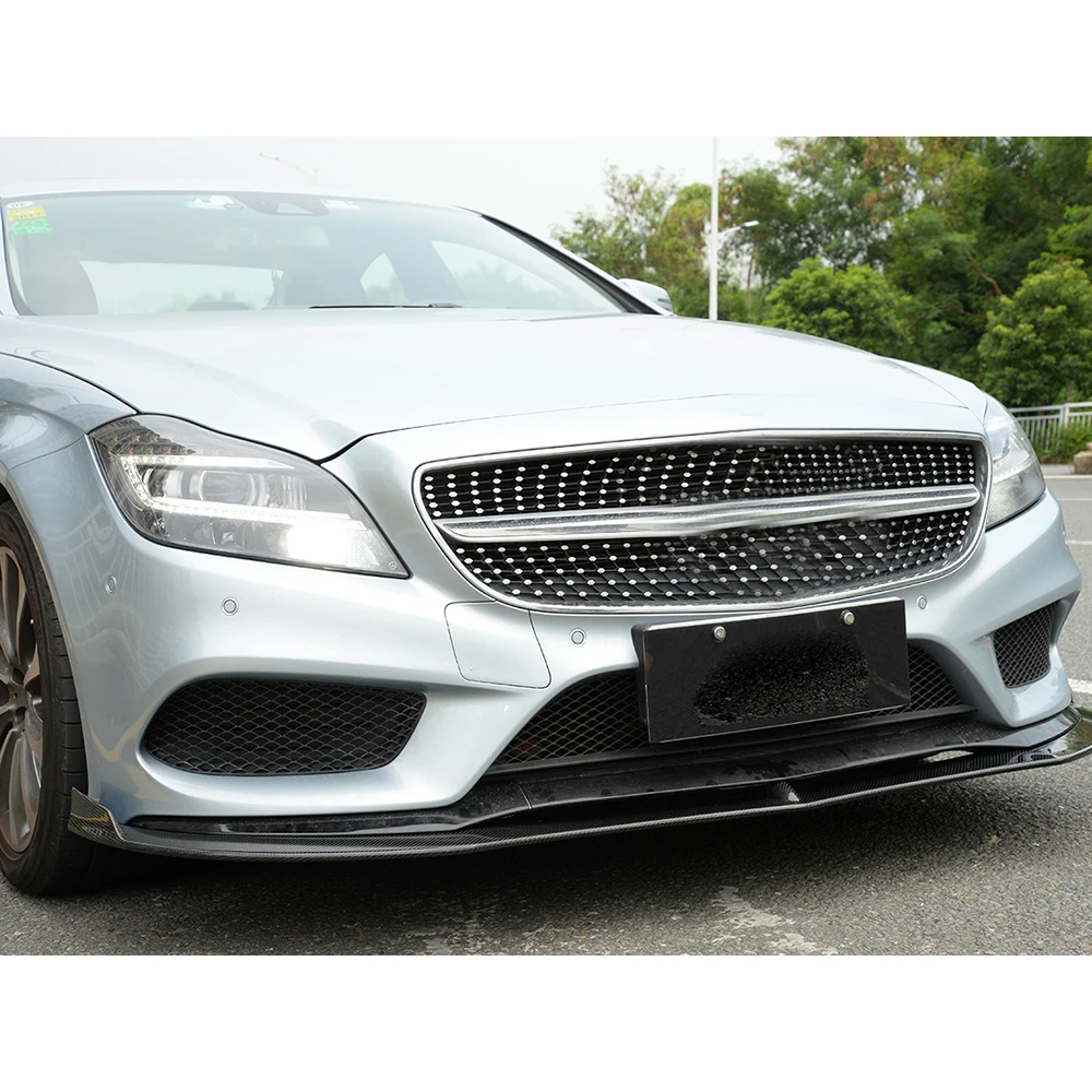 Carbon Racing Car Front Lip Spoiler Apron Car Styling For Benz CLS ...