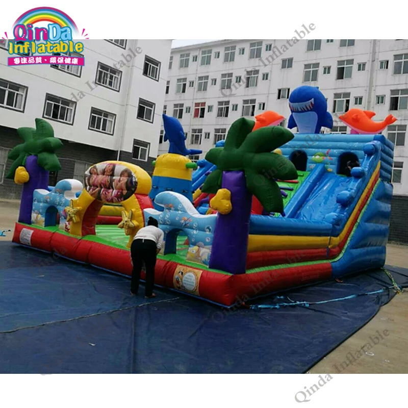 Castillo inflable gigante para fiesta comercial para niños, castillo ...