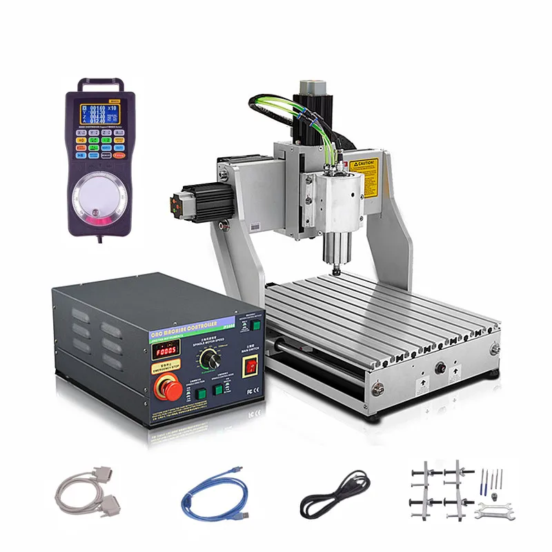 Mini fresadora Industrial CNC 4030 de 3 ejes, área de trabajo con ...