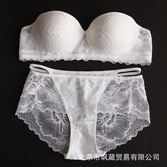New Arrival Cocktail Dress Sexy Lacebra Brief Set Super Sex Bride