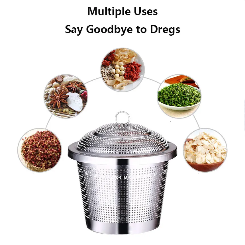 1Pcs Strainer/Colander Stainless Steel 3 Sizes Kitchen Spice/Tea/Coffee ...