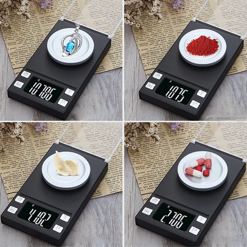 High Precision 0.001g 50g 100g Diamond Gold Silver Electronic Digital Jewelry Lab Scale | Sadoun.com