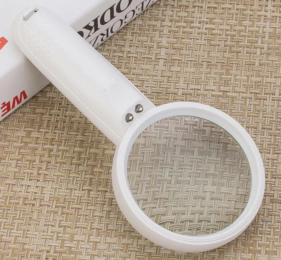 3X 75mm Handheld LED Illuminated 3 Times Magnifier Magnifying Glass for ...